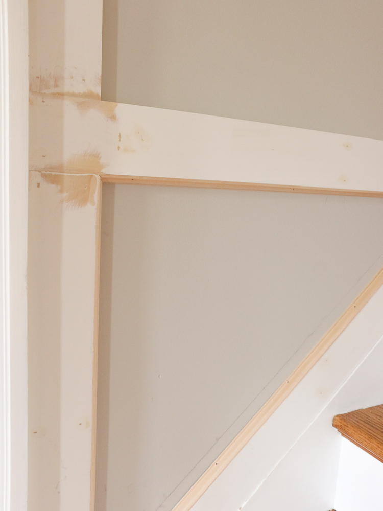 Entryway Molding - How to Add Stairway Trim - Stefana Silber