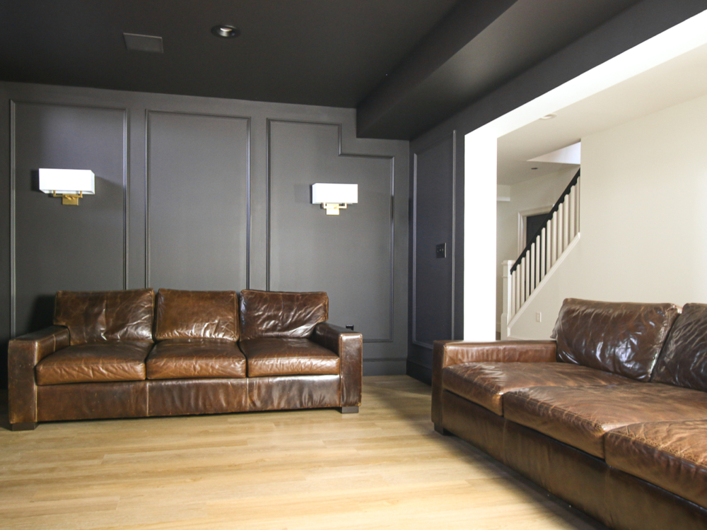 Modern and Moody Basement Remodel - Design Board