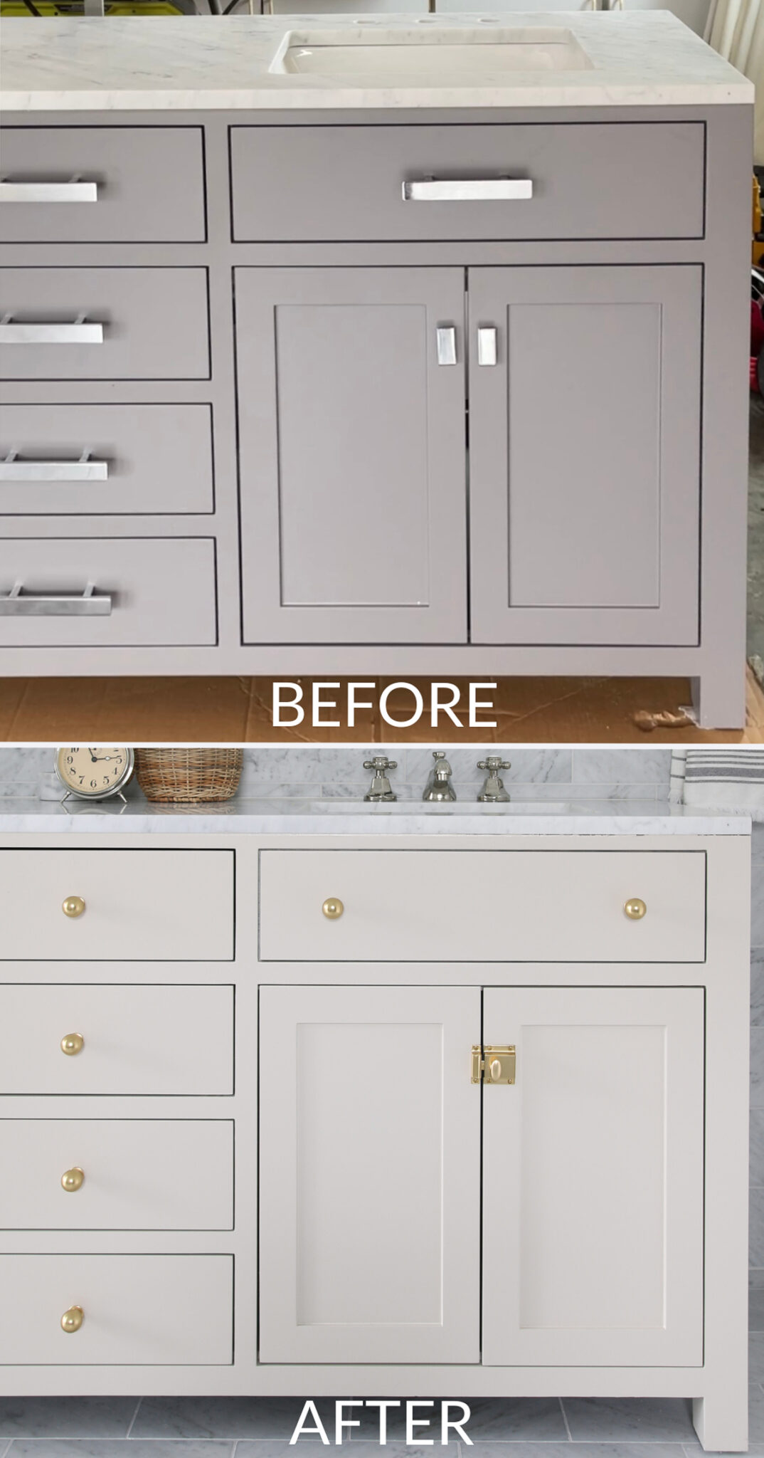 How To Paint A Bathroom Vanity For A Custom Look