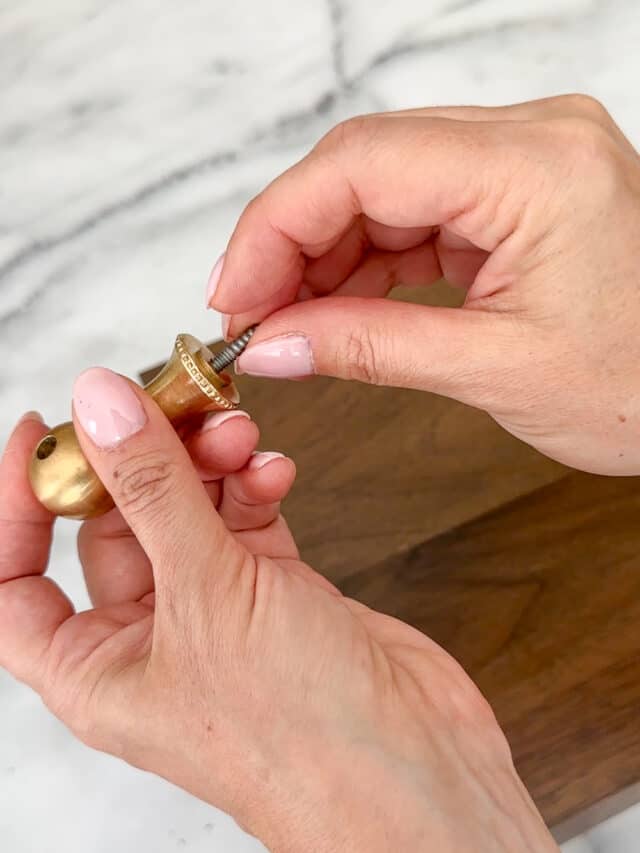 Easy DIY Brass Gallery Rail and Floating Shelf - Stefana Silber