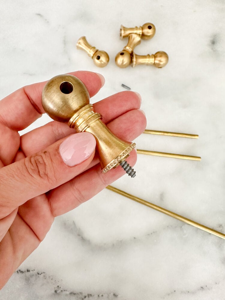 Easy DIY Brass Gallery Rail and Floating Shelf - Stefana Silber